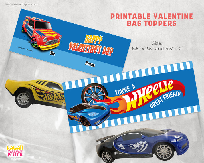 You Are A Wheelie Great Friend Race Car Valentine's Day Bag topper ...