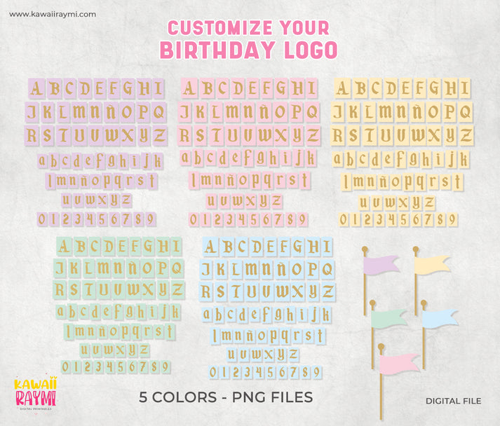 DIY Customize Disneyland Party Sign- Birthday logo theme park – Kawaii ...