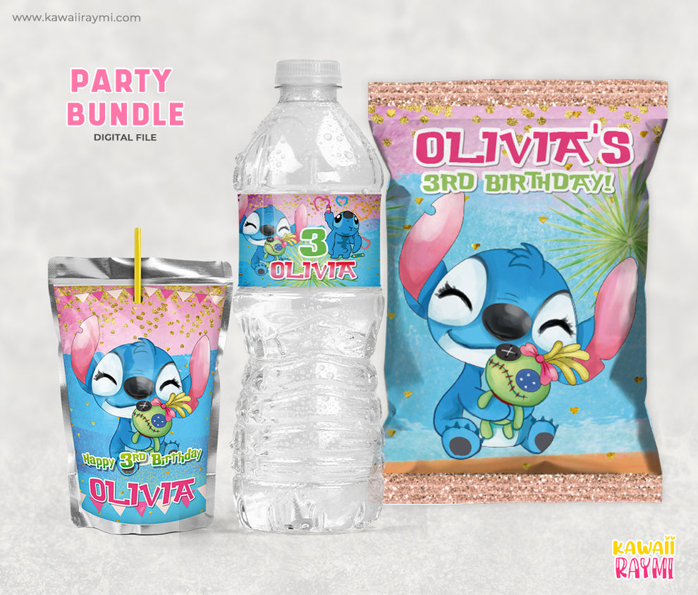 Stitch cute party bundle printable – Kawaii Raymi