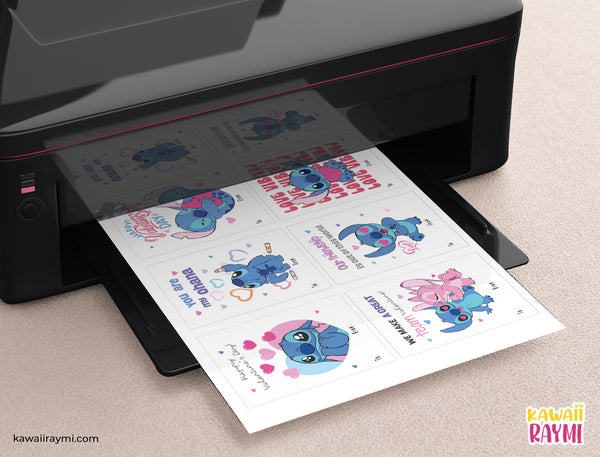 Stitch valentine's day cards, Valentine's day cards for kids, printabl ...