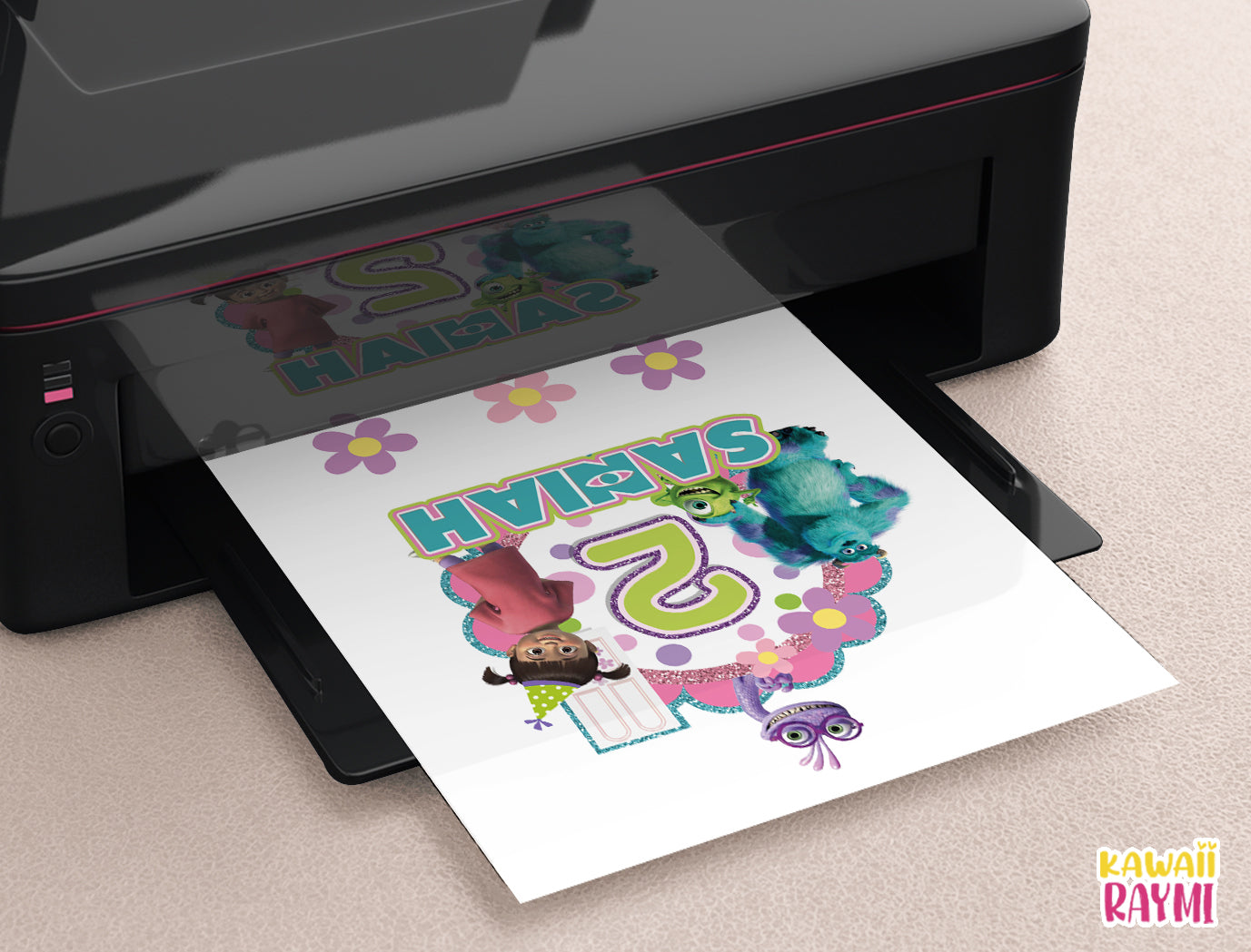 Monsters INC cake topper custom digital file – Kawaii Raymi
