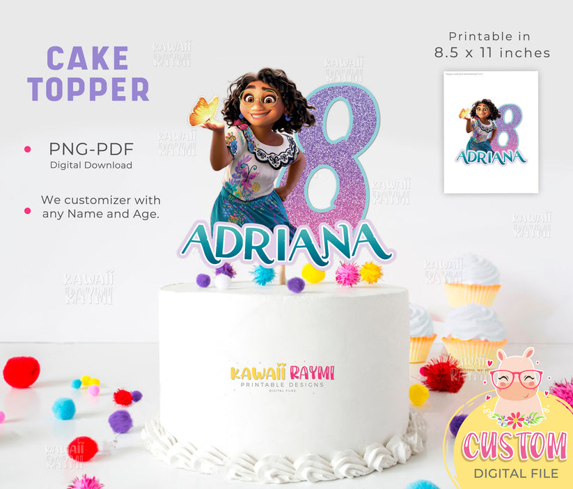 Encanto Cake Topper, Encanto Mirabel Custom Cake Topper, Encanto Party ...