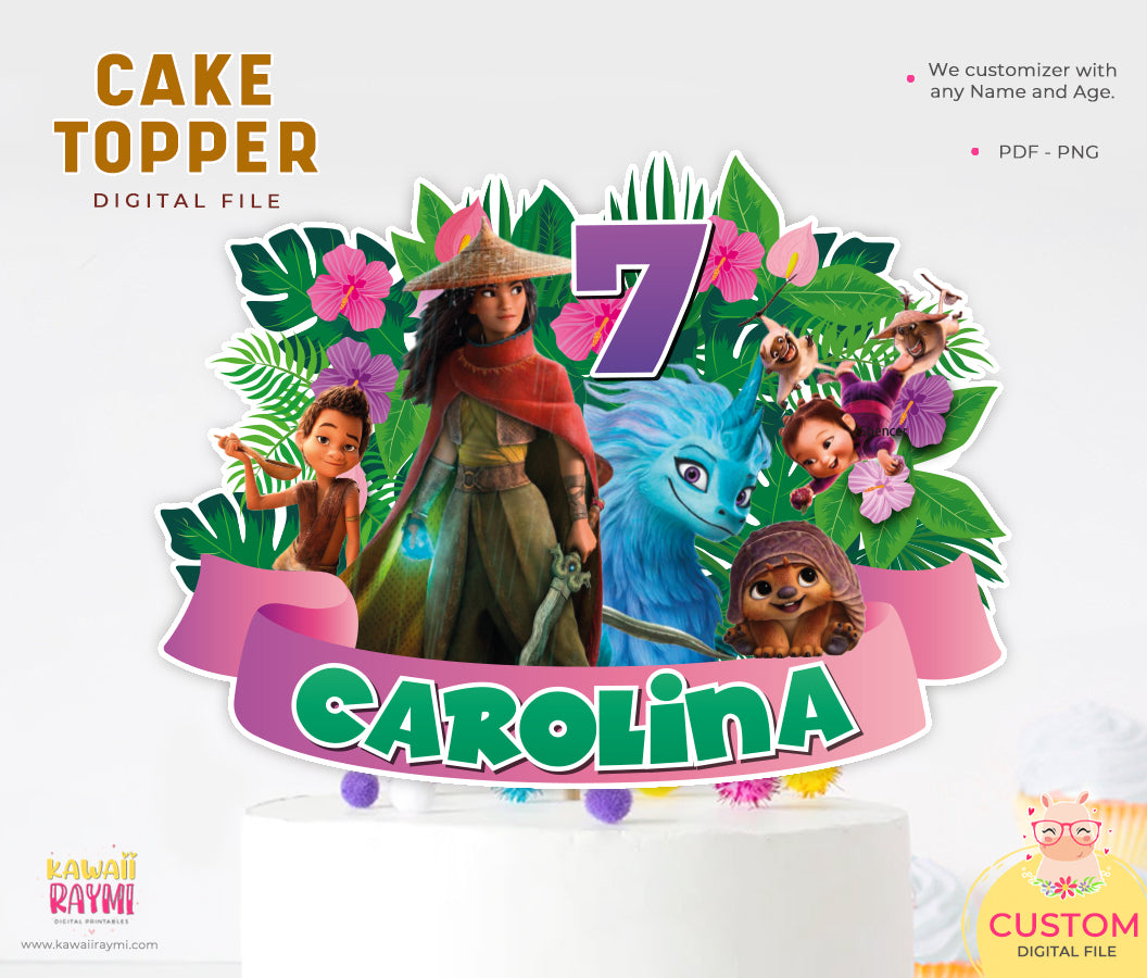 Raya and The Last Dragon custom Cake Topper – Kawaii Raymi