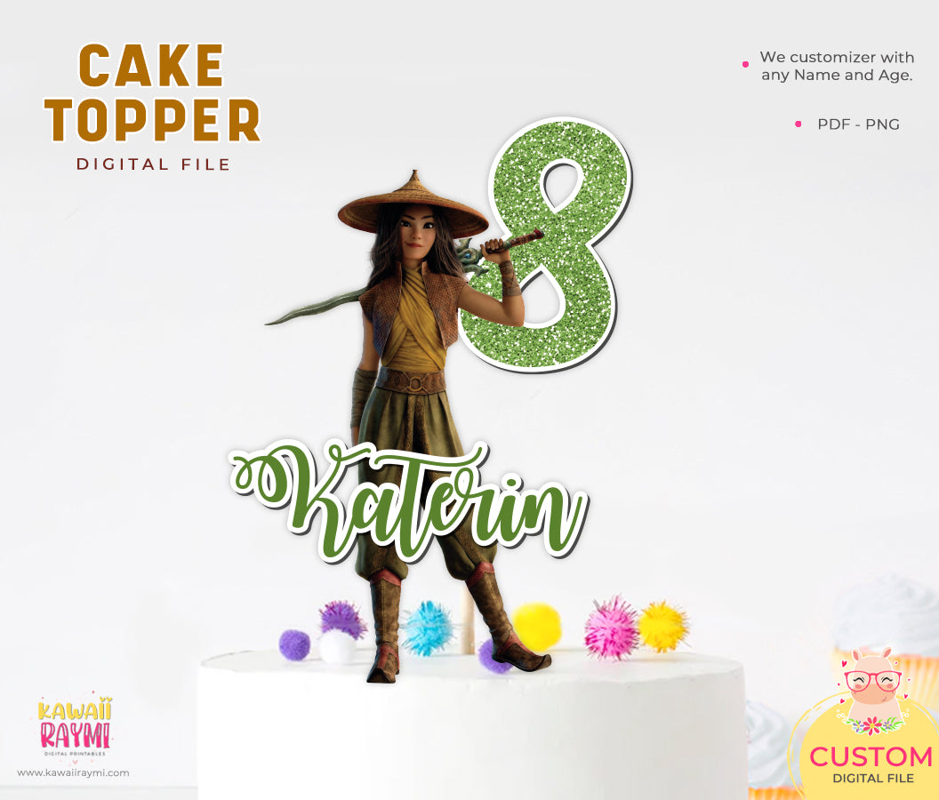 Raya and the last dragon custom cake topper – Kawaii Raymi