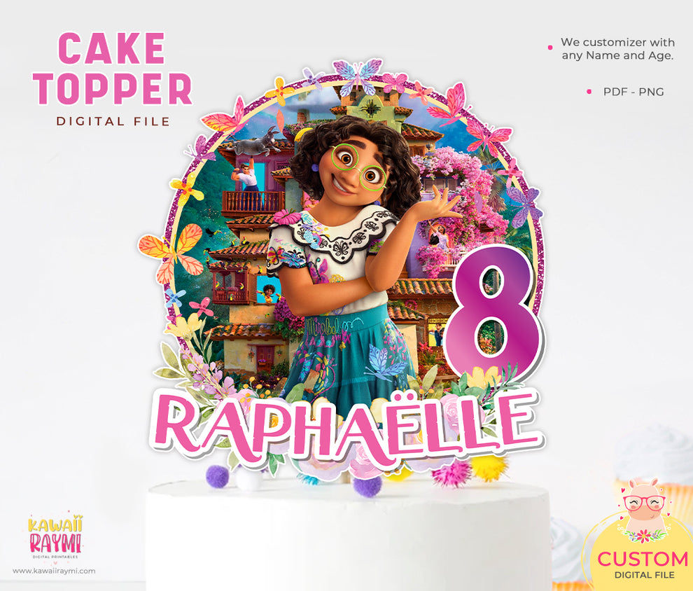 Encanto cake topper printable,Mirabel Encanto custom cake topper ...